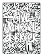 Quote Coloring Pages - World of Printables