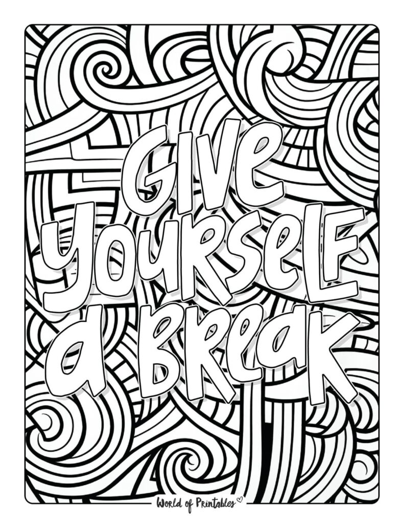 Quote Coloring Pages - World of Printables