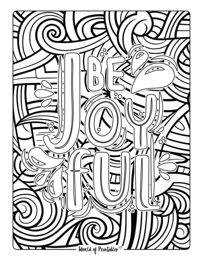 Quote Coloring Pages - World of Printables