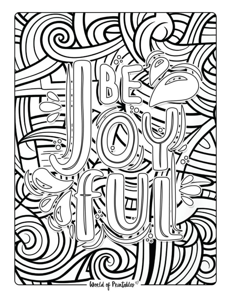 Quote Coloring Pages - World of Printables