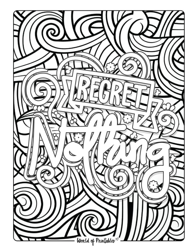Quote Coloring Pages - World of Printables