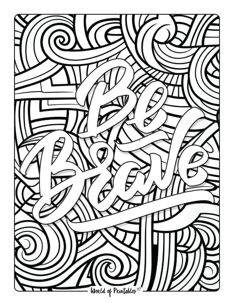 Quote Coloring Pages - World of Printables