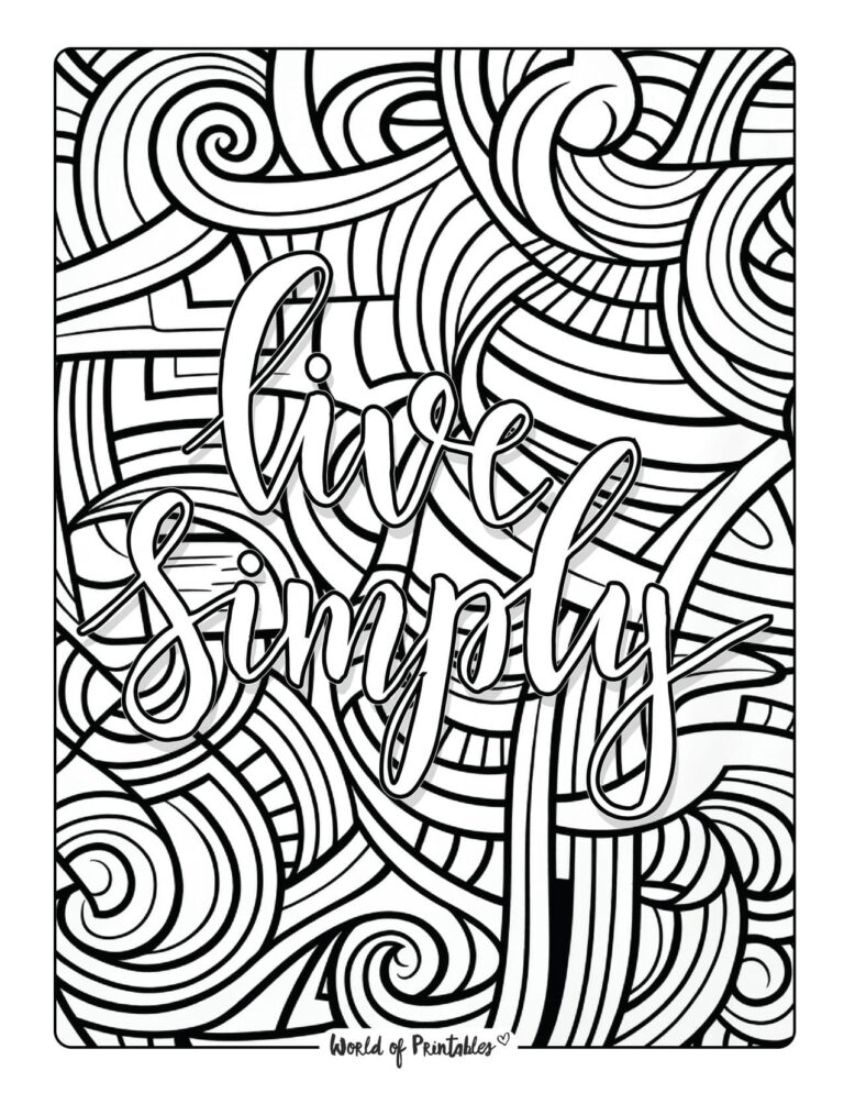 Quote Coloring Pages - World of Printables