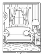 Room Coloring Pages - World of Printables