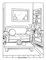Room Coloring Pages - World of Printables