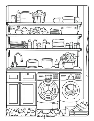Room Coloring Pages - World of Printables
