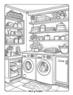 Room Coloring Pages - World of Printables