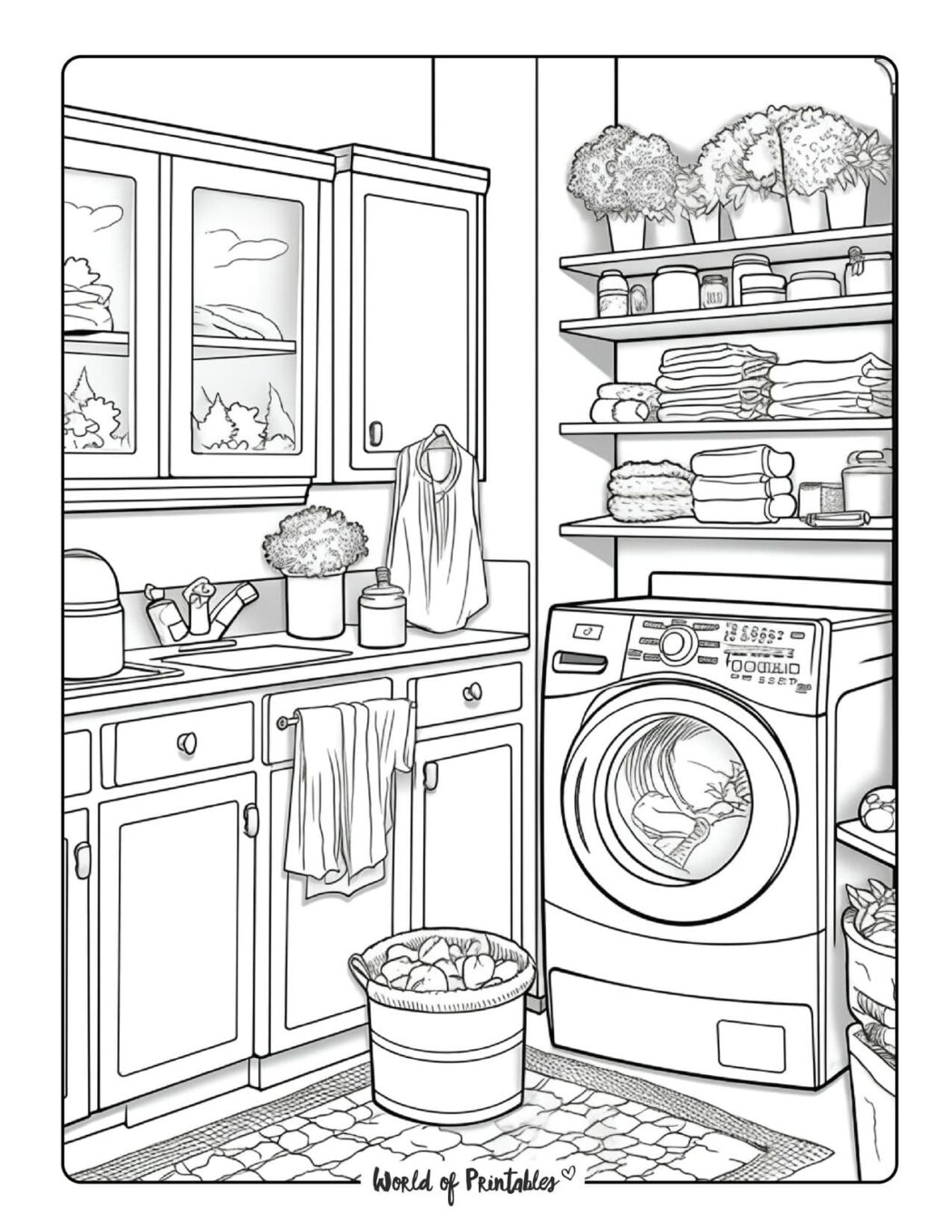 Room Coloring Pages - World of Printables