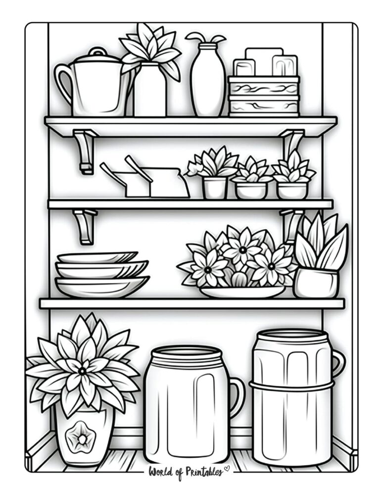 Room Coloring Pages - World of Printables