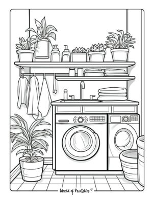 Room Coloring Pages - World of Printables