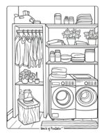 Room Coloring Pages - World of Printables