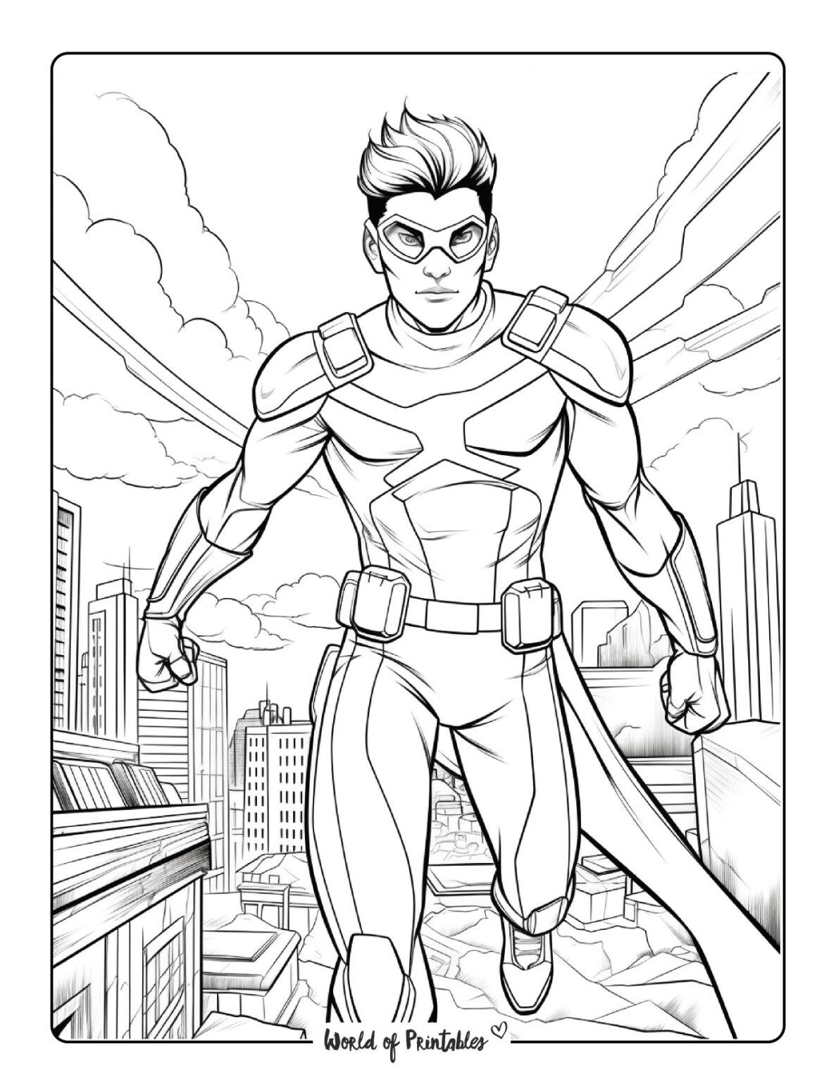 Hero Coloring Pages - World of Printables