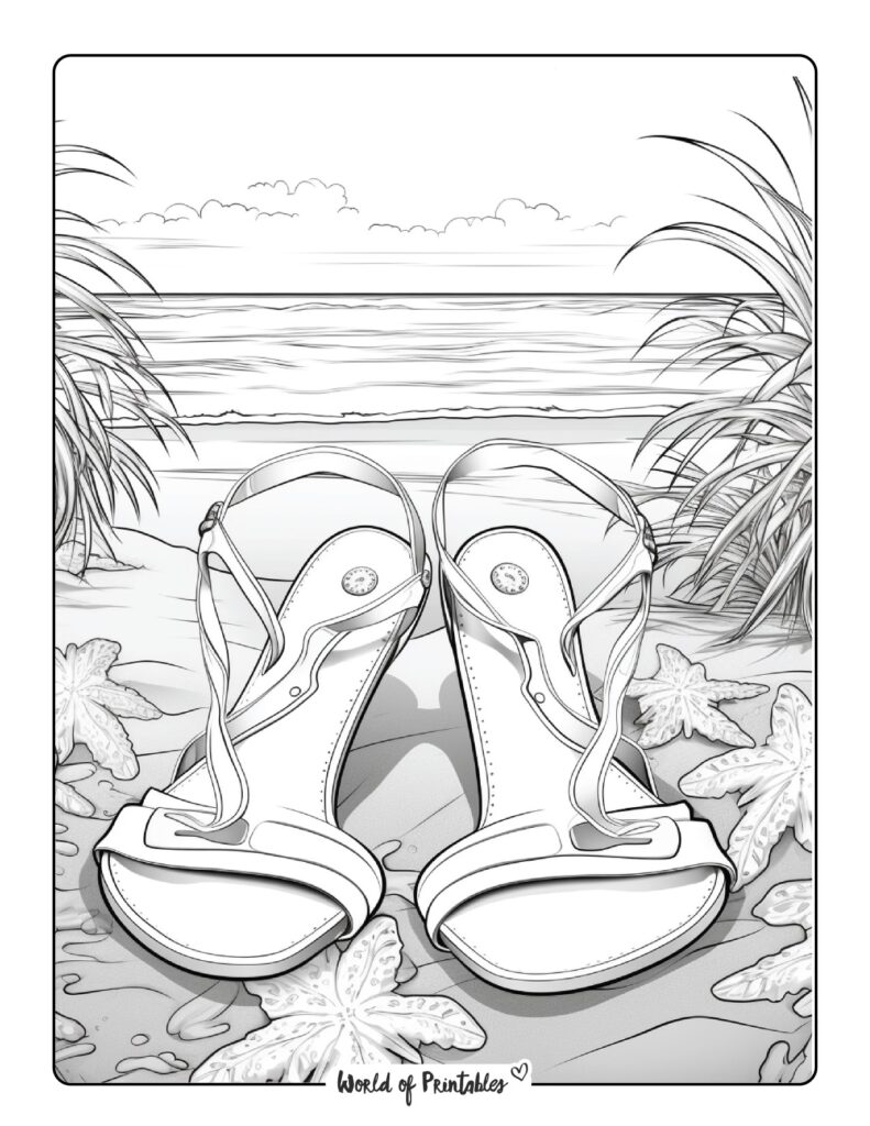 Beach Coloring Pages - World of Printables