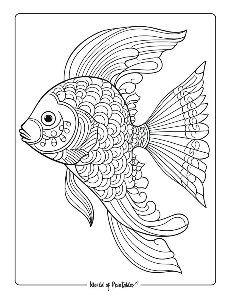 Sea Animal Coloring Pages For Kids & Adults - World of Printables