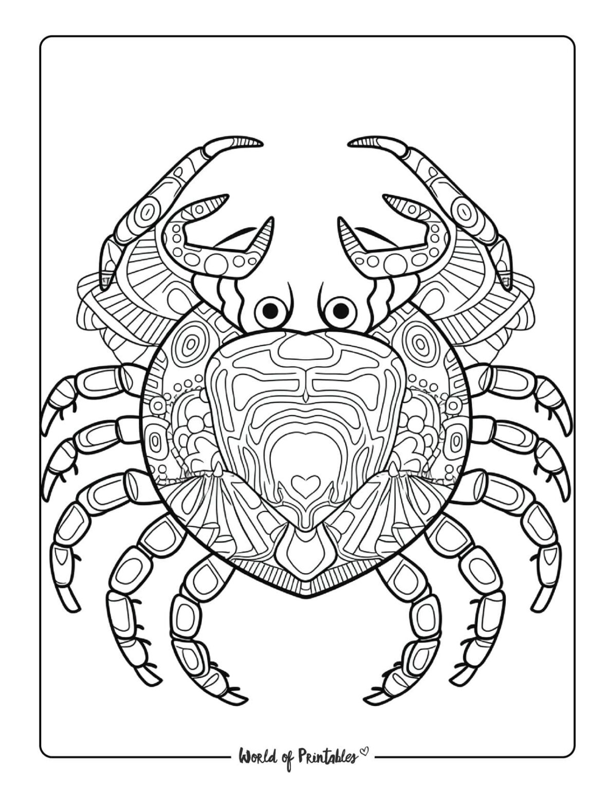 Sea Animal Coloring Pages For Kids & Adults - World of Printables