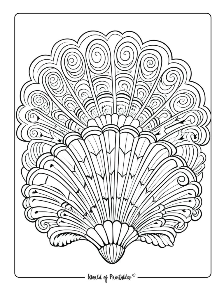 Sea Animal Coloring Pages For Kids & Adults - World of Printables