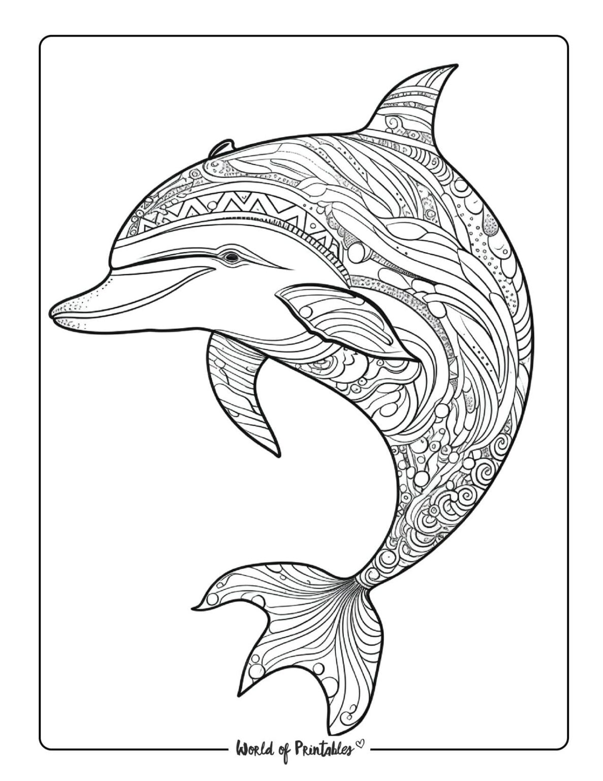 Sea Animal Coloring Pages For Kids & Adults - World of Printables