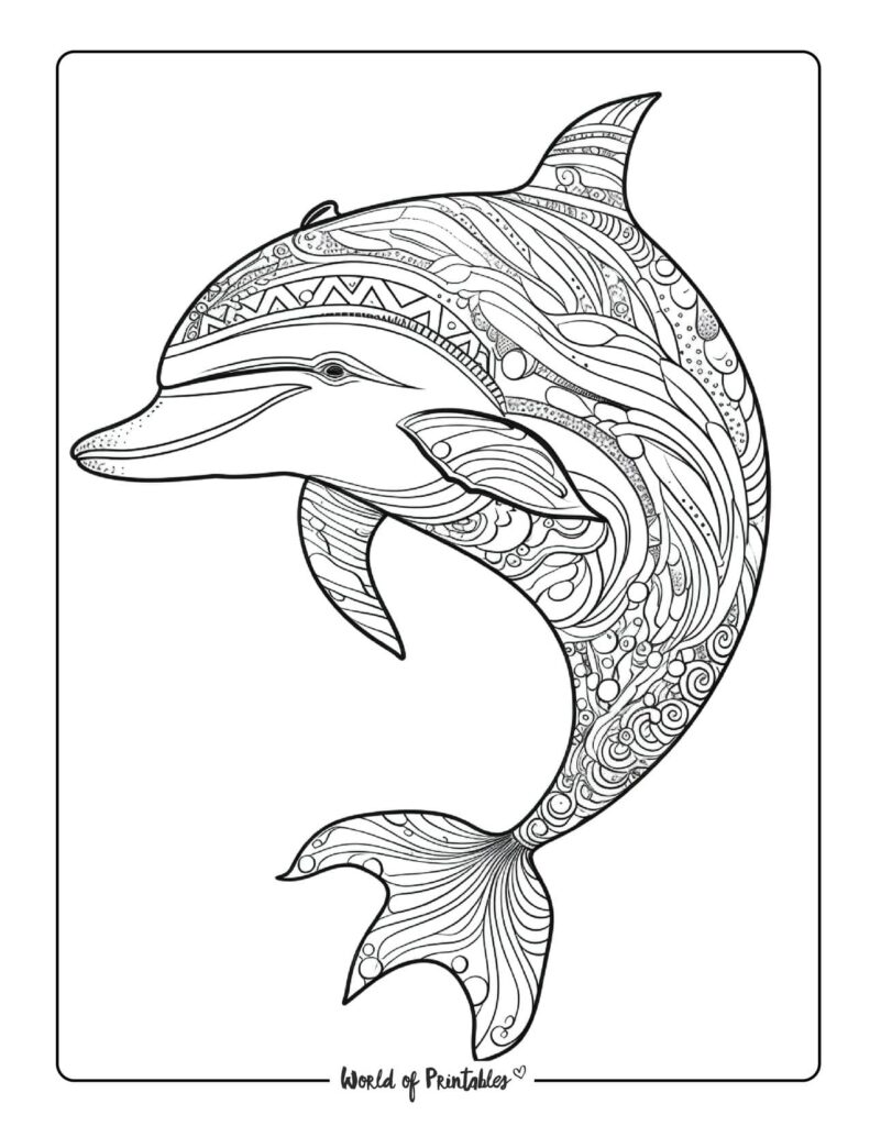 Sea Animal Coloring Pages For Kids & Adults - World of Printables