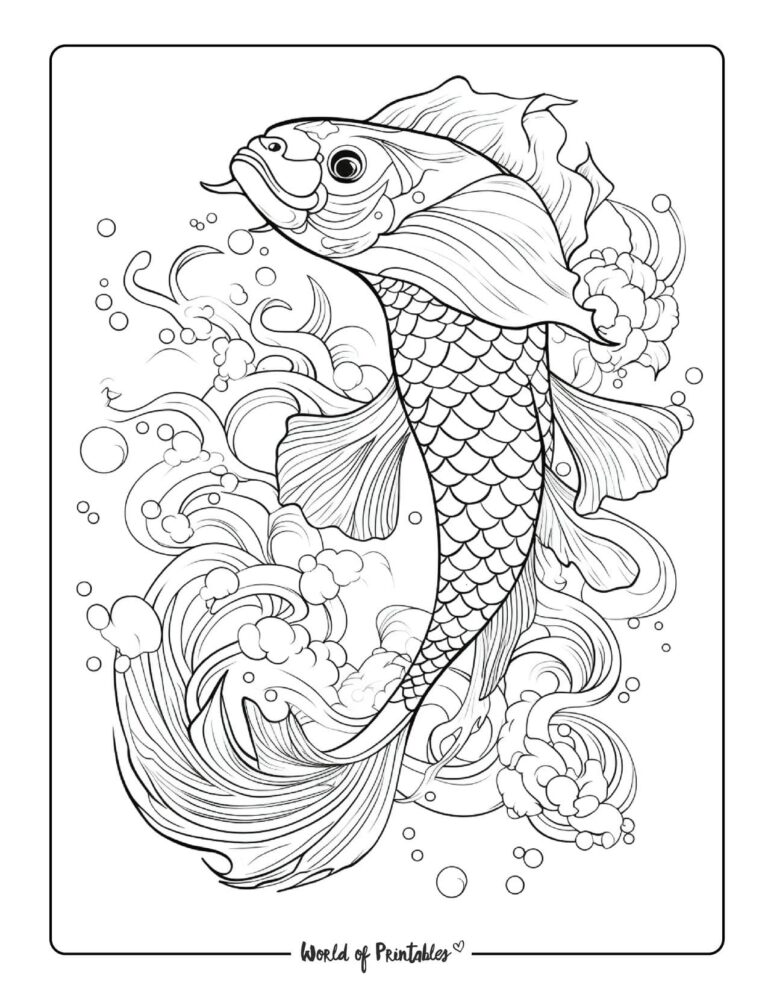 Sea Animal Coloring Pages For Kids & Adults - World of Printables