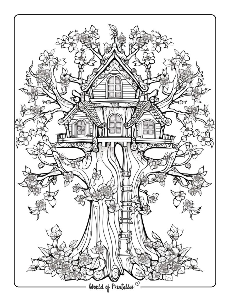 House Coloring Pages For Kids & Adults - World of Printables