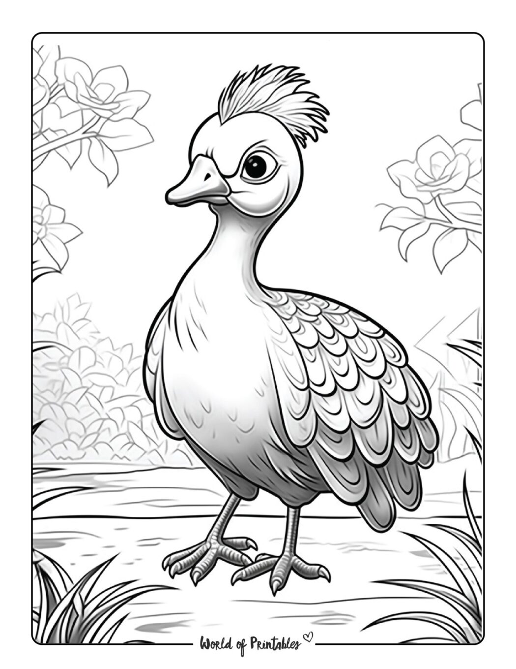 Peacock Coloring Pages - World of Printables