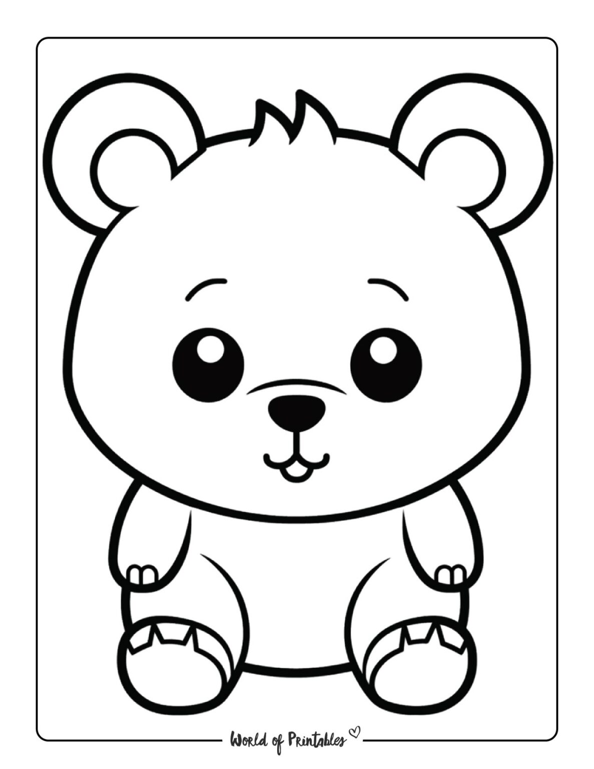 Bear Coloring Pages For Kids & Adults - World of Printables