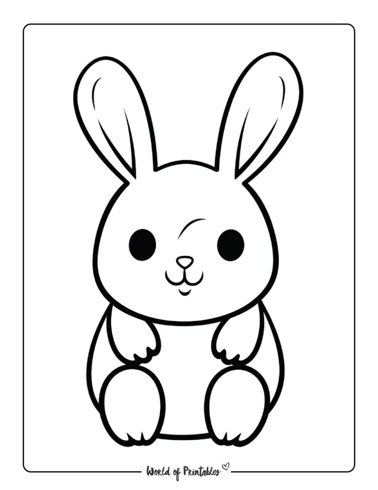 Bunny Coloring Pages - World of Printables