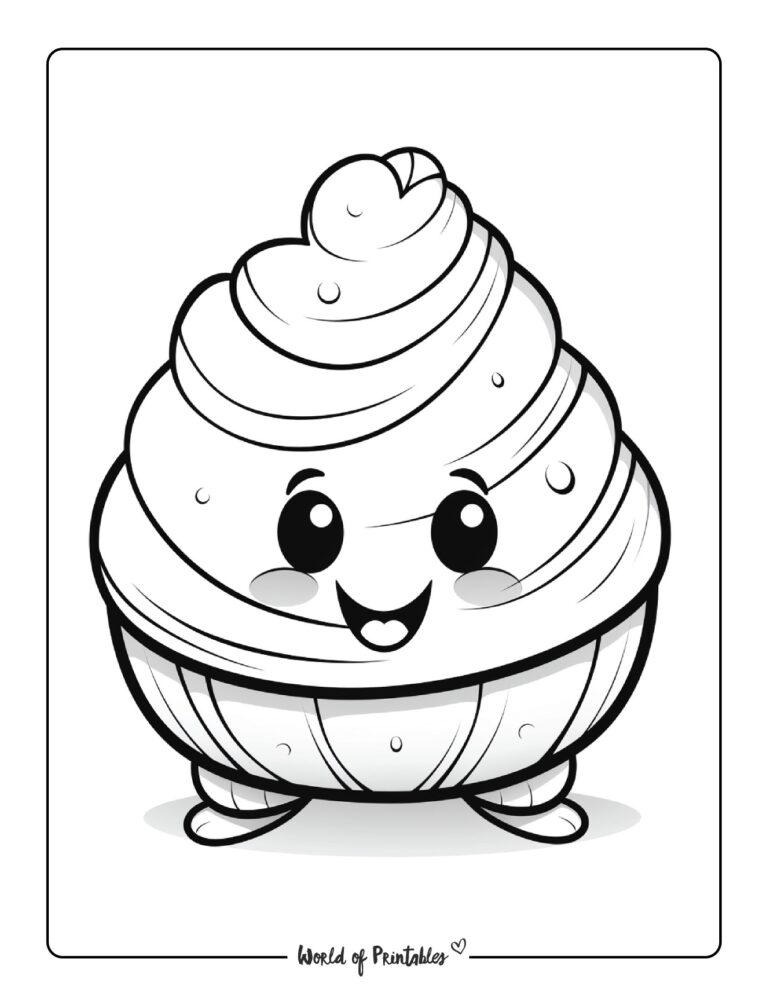 Food Coloring Pages - World of Printables