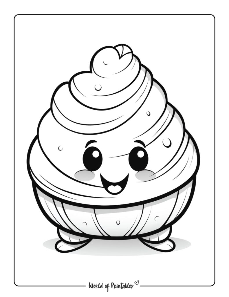 Food Coloring Pages - World of Printables