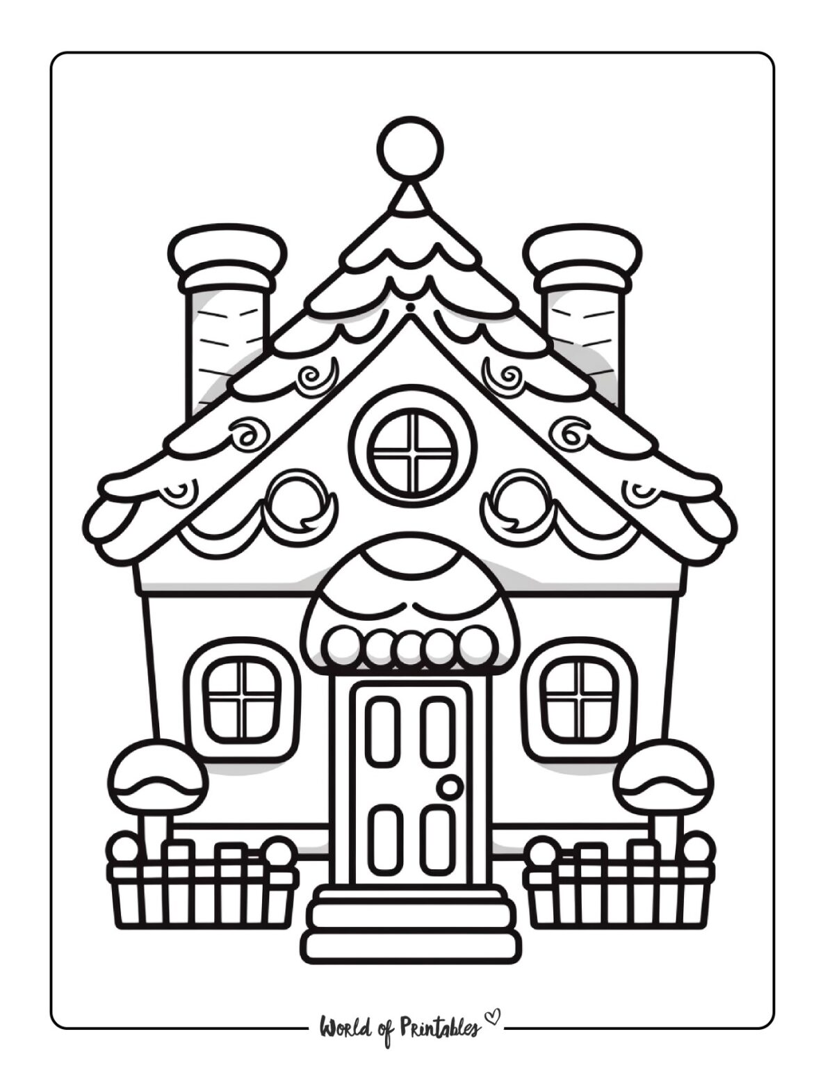 House Coloring Pages For Kids & Adults - World of Printables