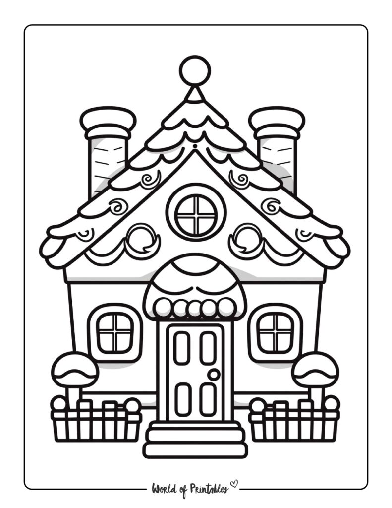 House Coloring Pages For Kids & Adults - World of Printables
