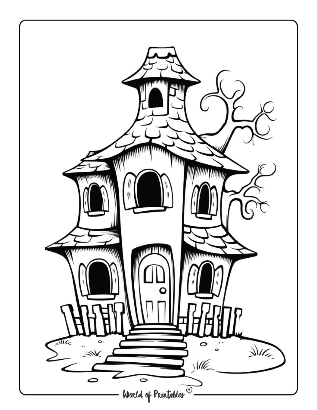 House Coloring Pages For Kids & Adults - World of Printables