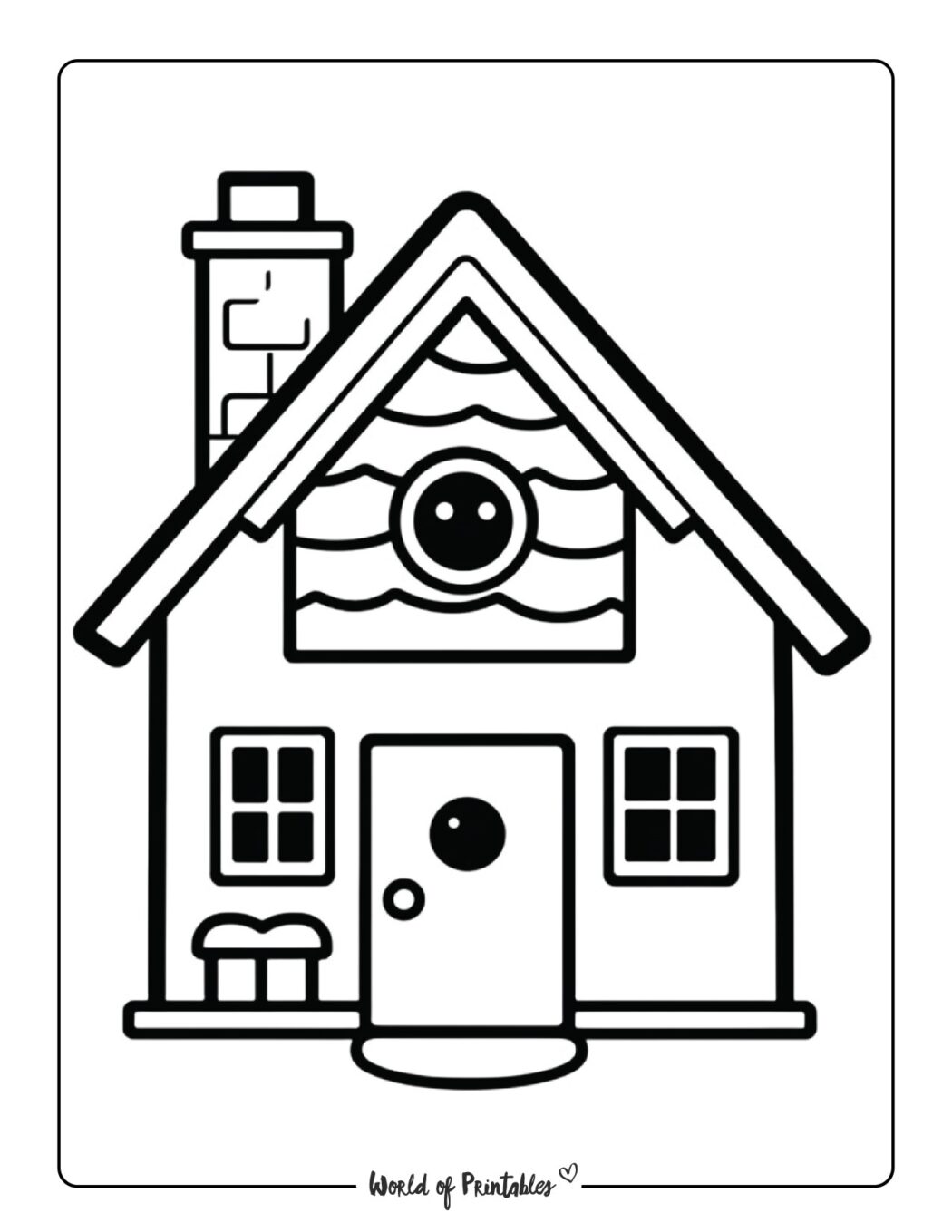 House Coloring Pages For Kids & Adults - World of Printables