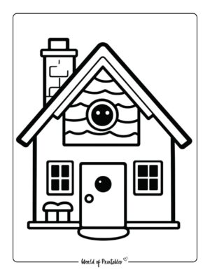 House Coloring Pages For Kids & Adults - World of Printables