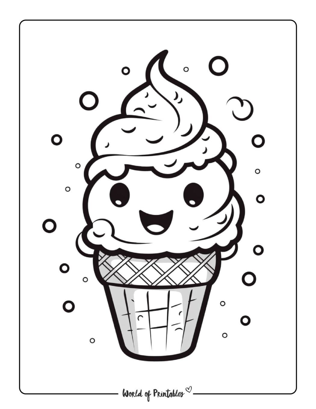 Food Coloring Pages - World of Printables