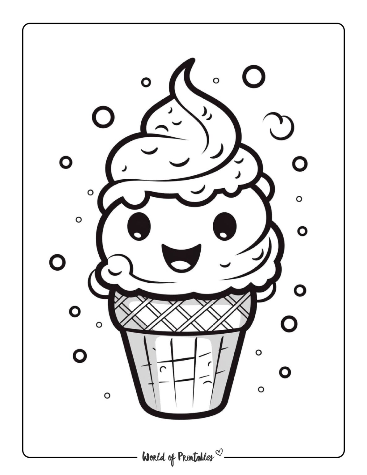 Food Coloring Pages - World of Printables