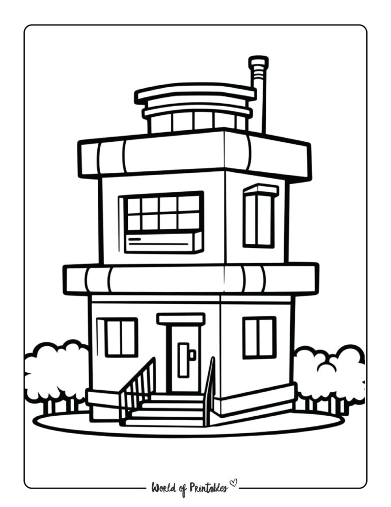 House Coloring Pages For Kids & Adults - World of Printables