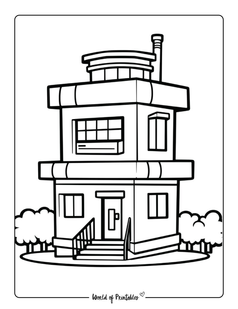 House Coloring Pages For Kids & Adults - World of Printables