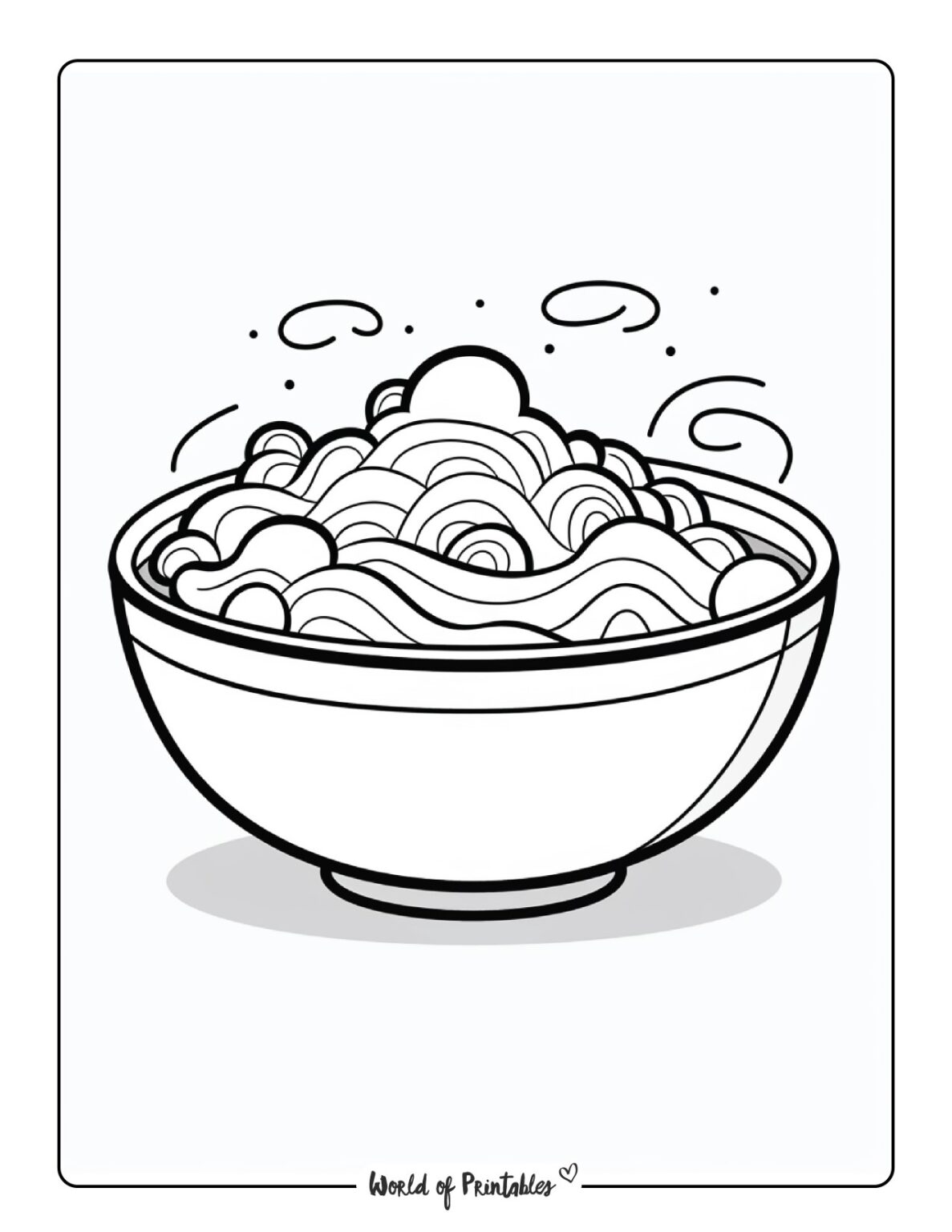 Food Coloring Pages - World of Printables
