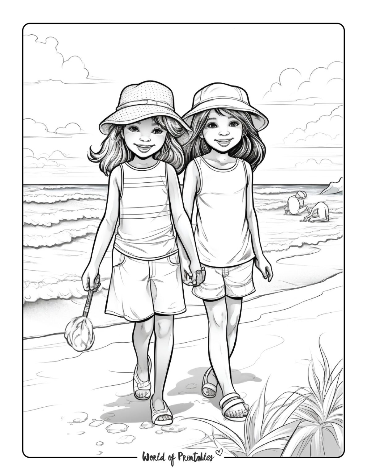 Beach Coloring Pages - World of Printables