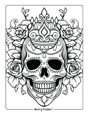 Skull Coloring Pages - World of Printables