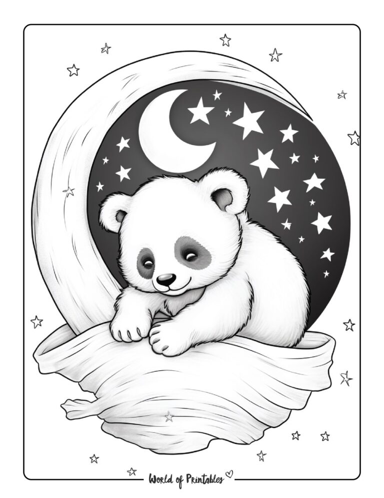Panda Coloring Pages For Kids & Adults - World of Printables