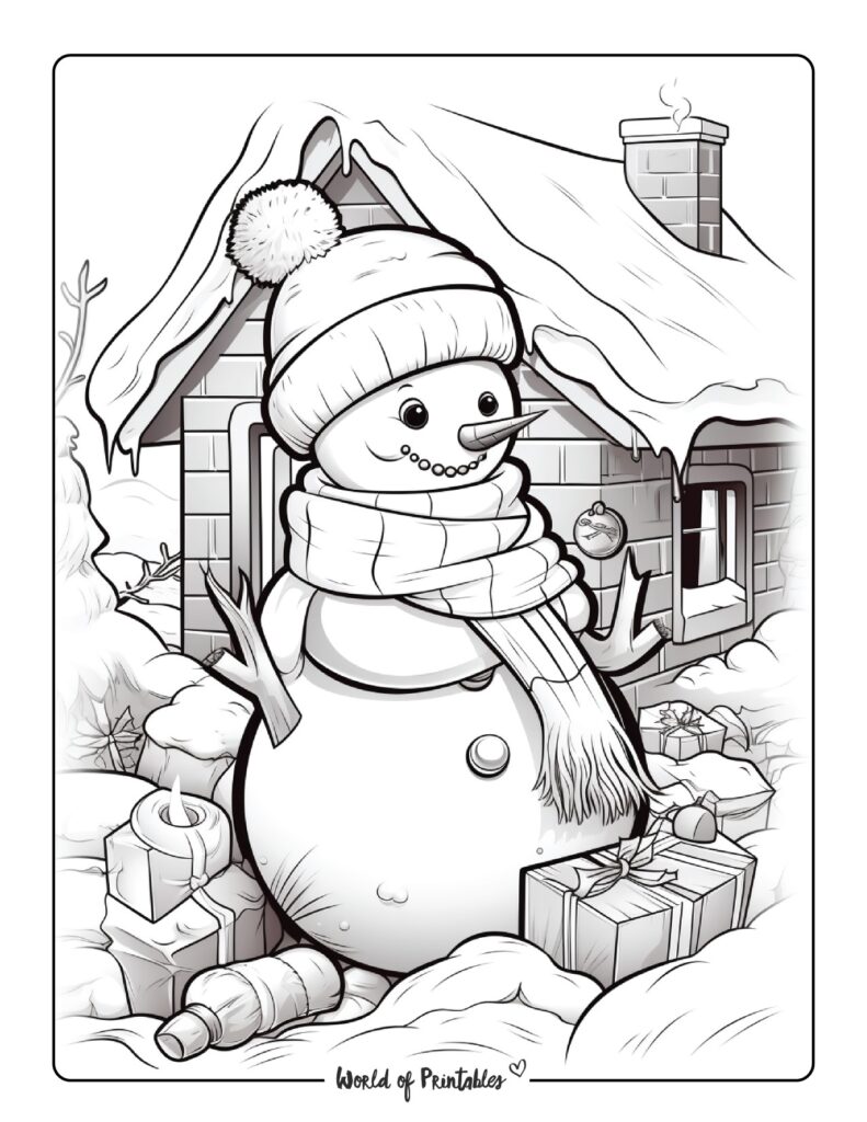 Snowman Coloring Pages - World of Printables