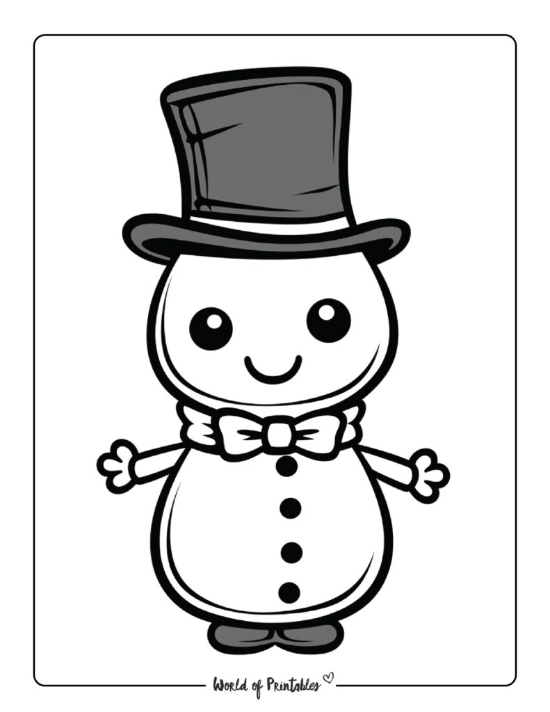 Snowman Coloring Pages - World of Printables