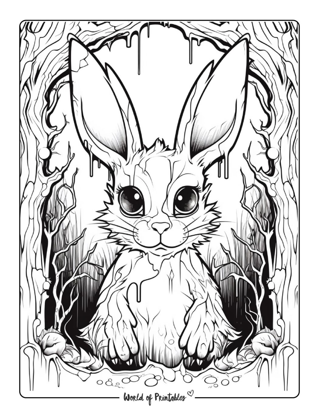 Bunny Coloring Pages - World of Printables