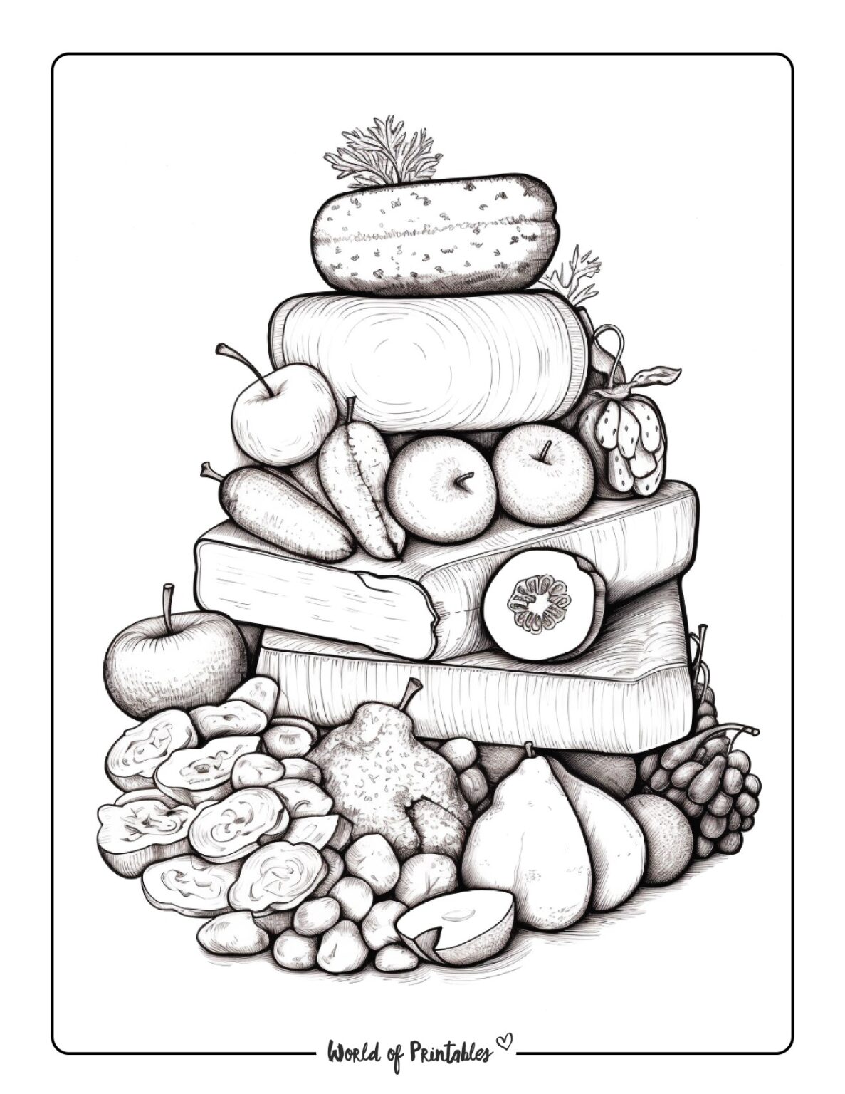 Food Coloring Pages World Of Printables Food Coloring Pages World Of Printables