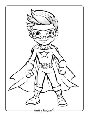 Hero Coloring Pages - World of Printables