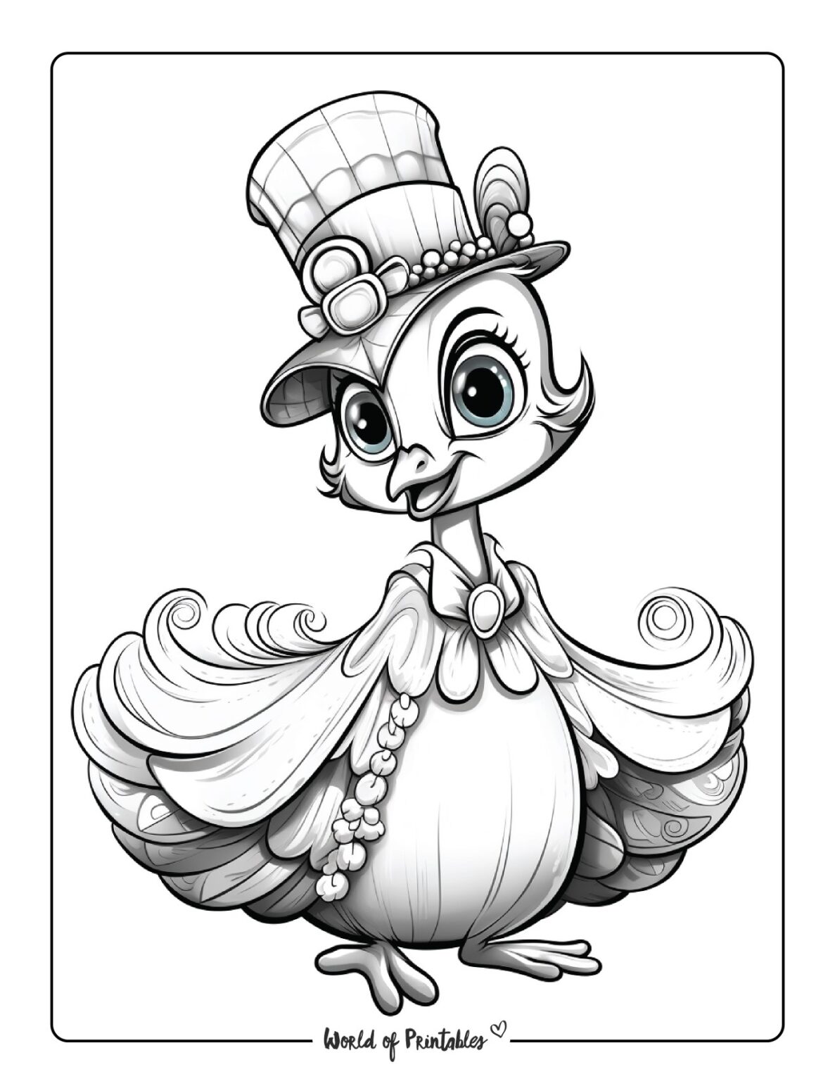 Peacock Coloring Pages - World of Printables