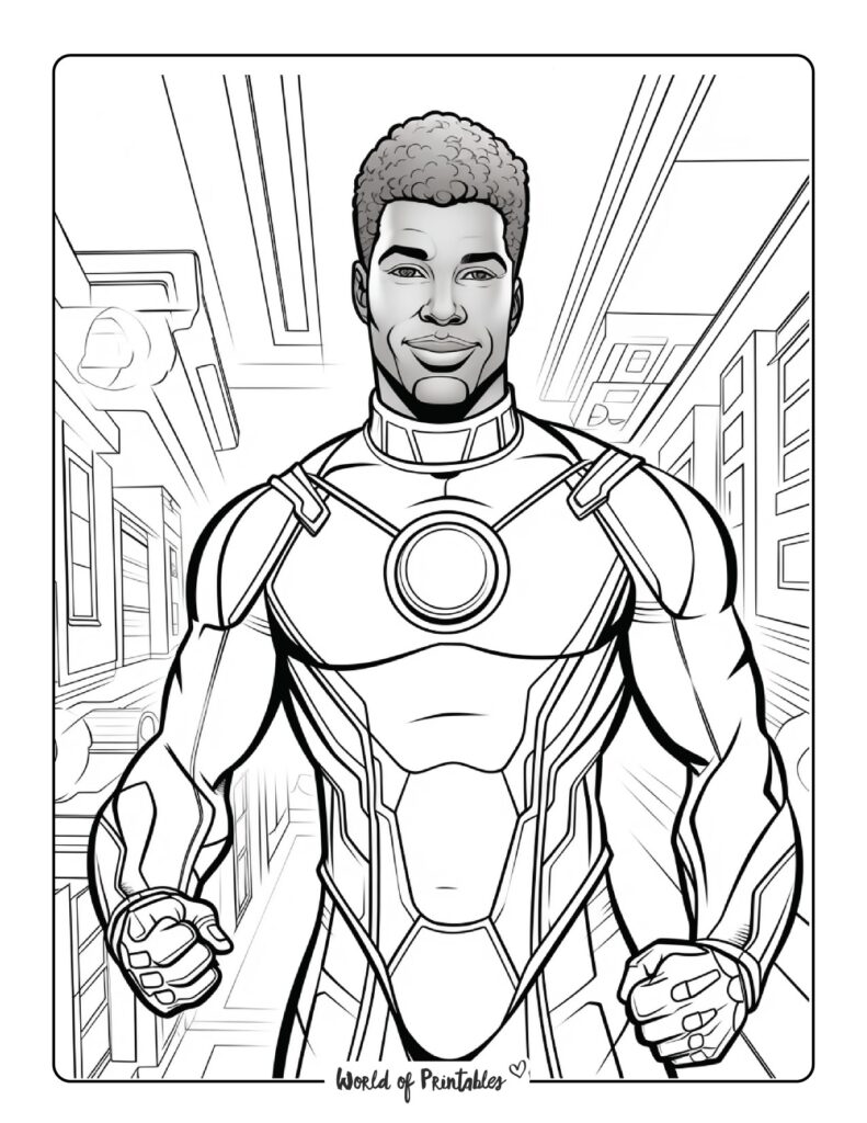 Hero Coloring Pages - World of Printables