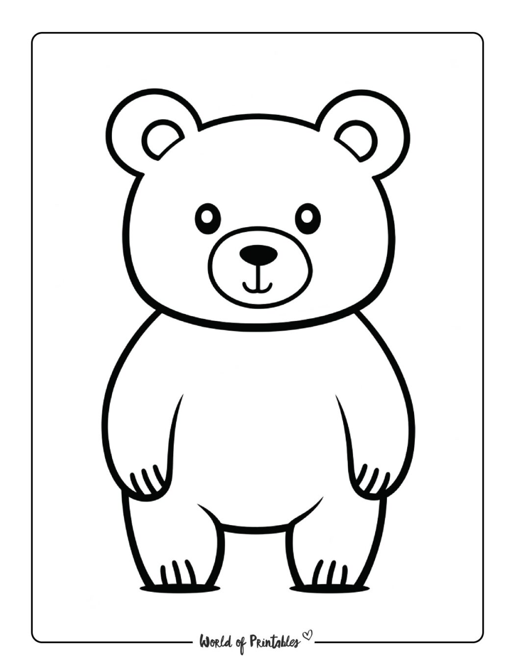 Bear Coloring Pages For Kids & Adults - World of Printables